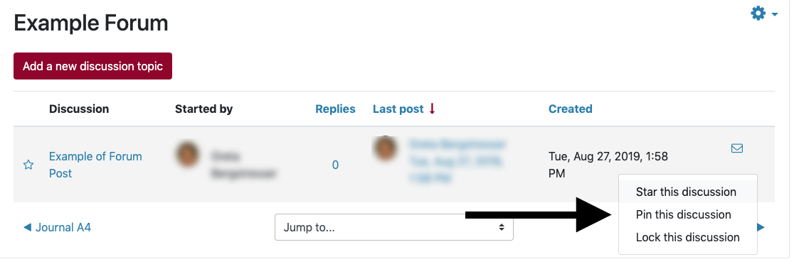 Adding and Using Forums in Moodle - Technology Help · Technology Help ...