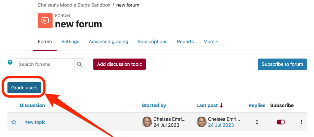 Adding and Using Forums in Moodle - Technology Help · Technology Help ...